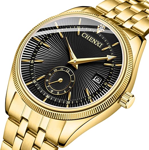 Fanmis Men's Luxury Analog Quartz Gold Wrist Watches - FleetCart