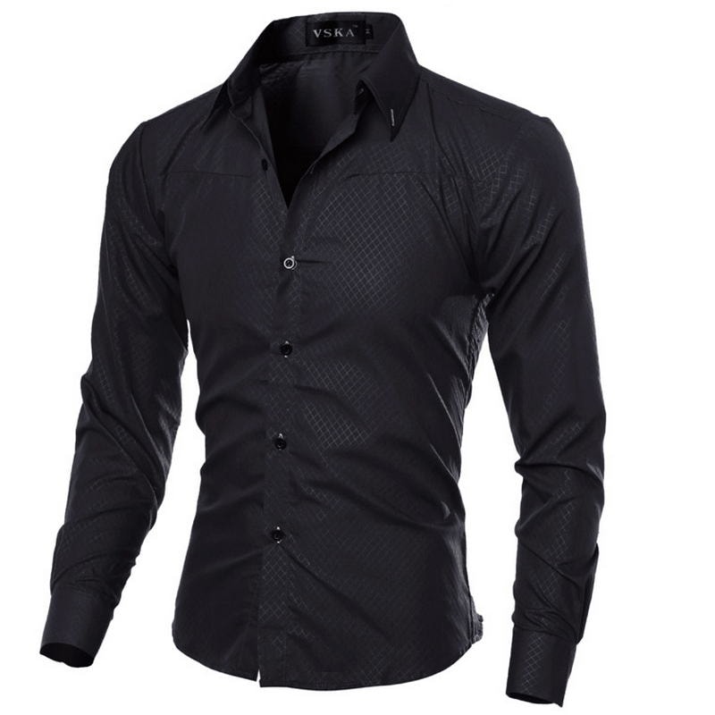 5XL Plus Size Brand-clothing Cotton Mens Clothing Solid Soft Men Shirt ...